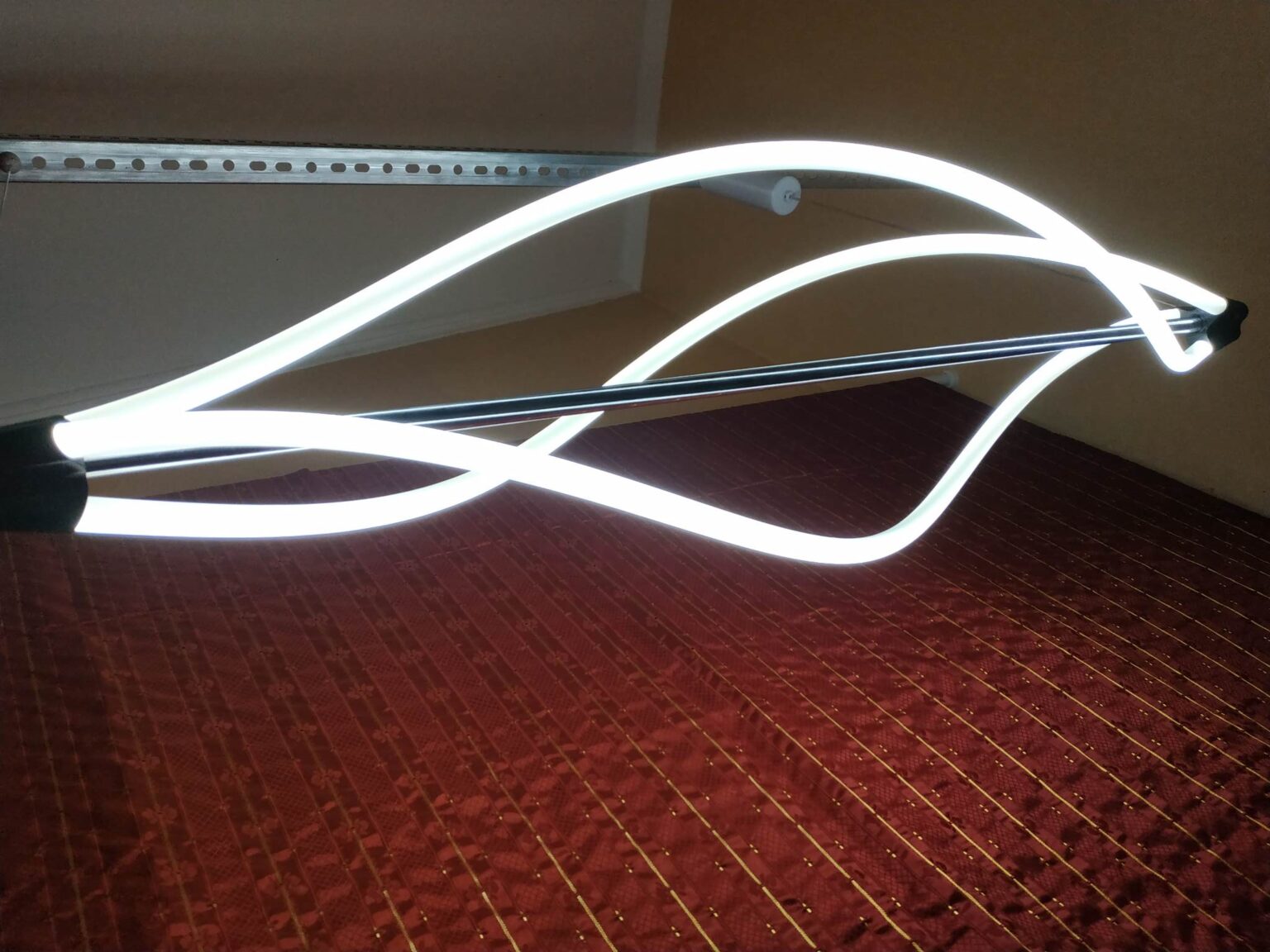 3D printed recycled plastic LED ceiling pendant lamp – KosArt
